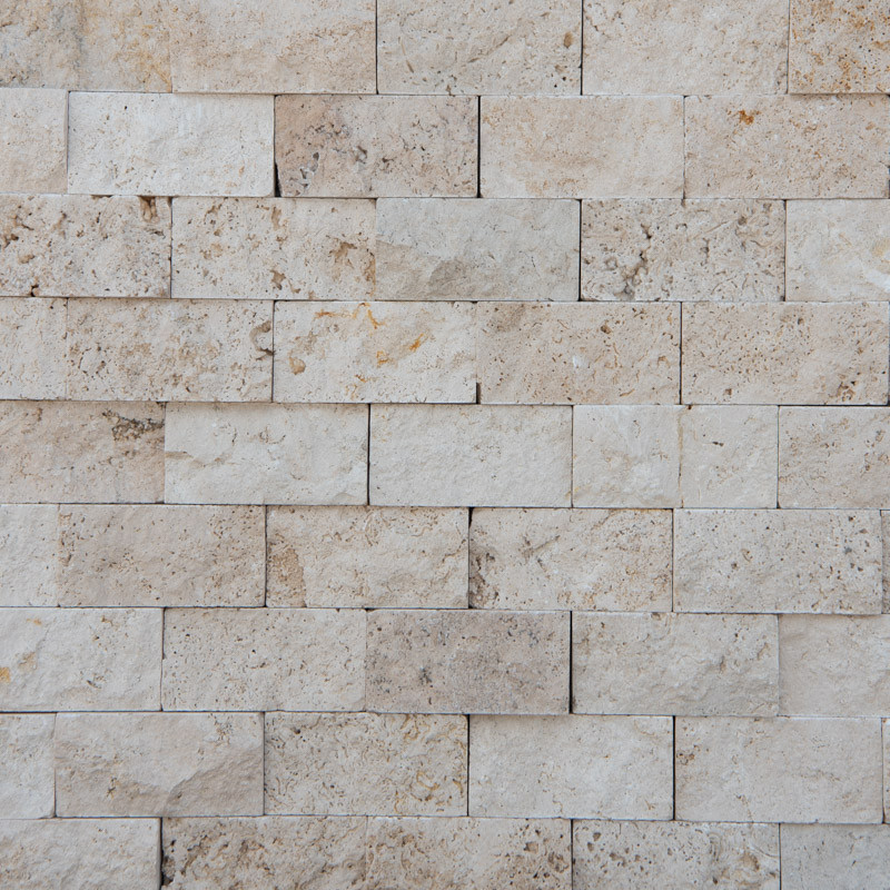 Travertin en pierre de parement - Sol et mur - Fer et Pierre