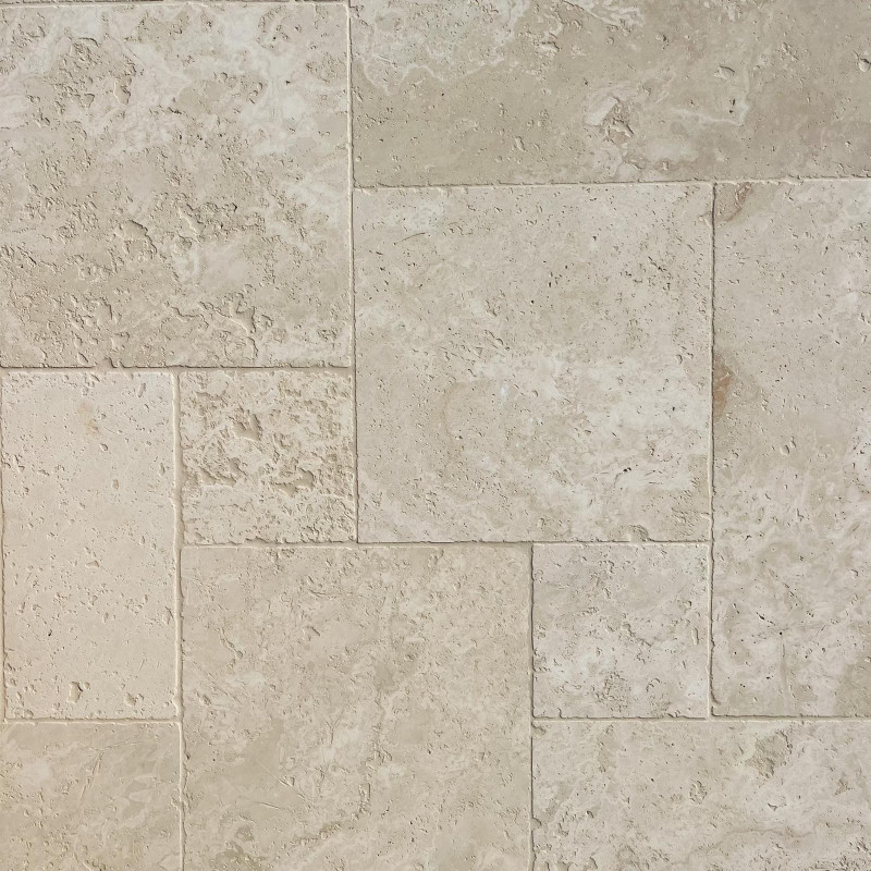 Travertin 1er Choix Light Mix - Nuance claire - Fer et Pierre